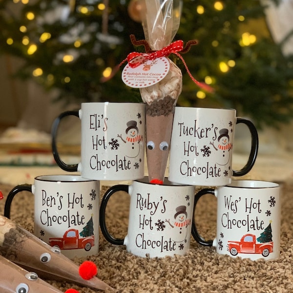 Hot Chocolate Mug With Snowman for Kids | Christmas Hot Cocoa | Snowman ...