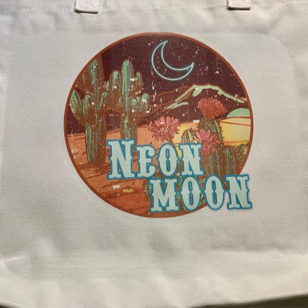 Neon Moon Western PNG: Trendy Cactus Design (digital Download) - Etsy