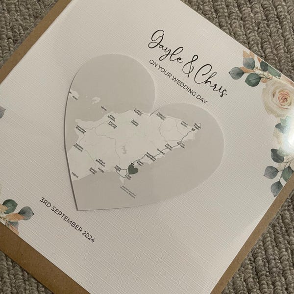 Personalised Location Map Italy Lemons Olive Oil Tree With Date Wedding ...