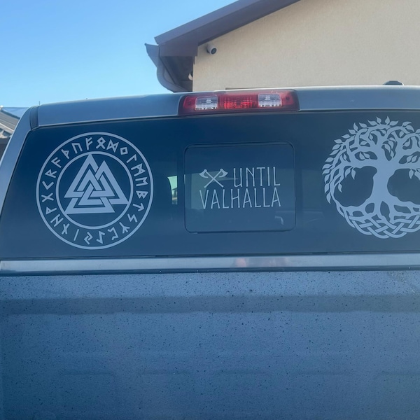 Tree of Life Yggdrasil Vinyl Decal - Norse Mythology - Die Cut Sticker ...