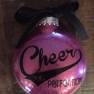 Cheerleader Christmas Ornament Cheer Ornament with Name and | Etsy