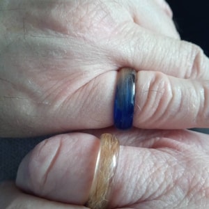 Lock of Hair Keepsake Ring, Custom Resin Jewelry, Clear Memorial Ring ...