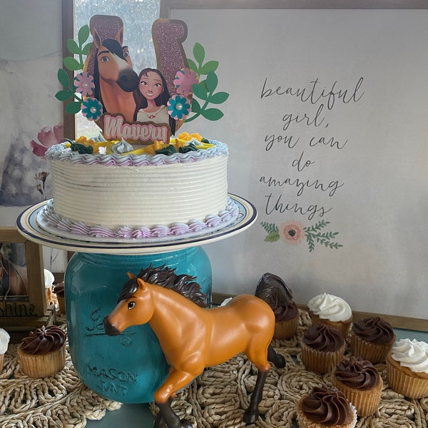 Spirit Cake Topper, Lucky and Spirit Cupcake Toppers, Spirit Toppers, Spirit Party, Spirit Decor ...