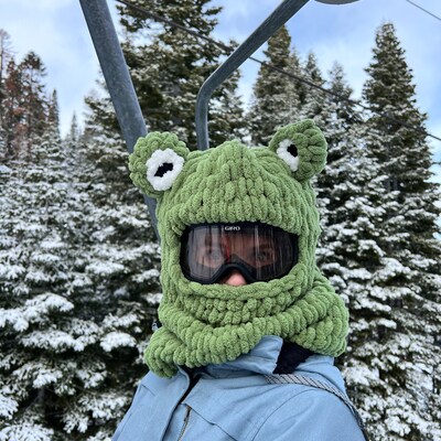 Frog Balaclava, Ski Helmet Mask, Helmet Protector, Balaclava With ...