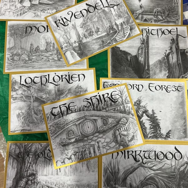 A5 Gothic Tarot Card Wedding Table Name Cards, Alternative - Etsy