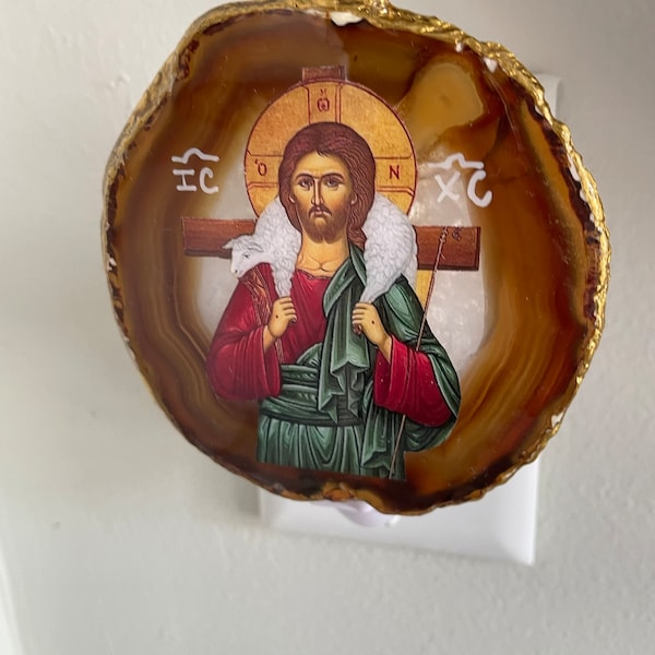 Agate Night Lights - Panagia (greek Orthodox) - Etsy