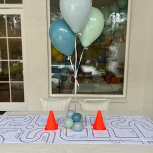 Race Car Coloring Table Runner, Race Cars Birthday Coloring Page, Cars ...