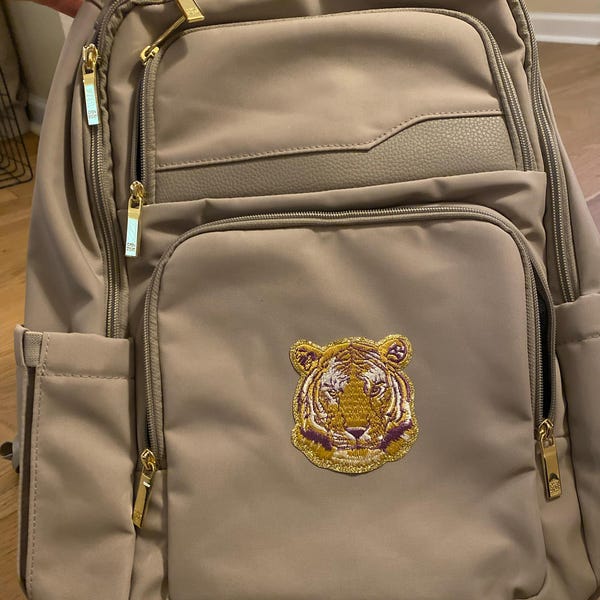 WILDCATS Mascot Iron on Patch | White and Blue Sequin Patch | Wildcats ...