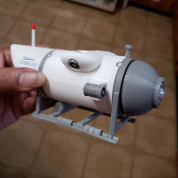 Ocean Gate Titan Submersible - Replica. A Detailed 3d Printed Submarine ...