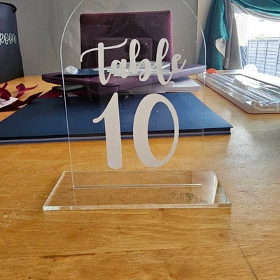 Table Number Decals. Bottle Table Numbers. Seating Plan Number. Wedding ...