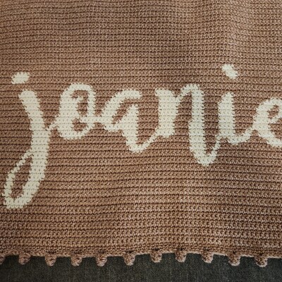 Custom Crochet Name Blanket Pattern, Pdf Crochet Blanket Tutorial, Baby ...