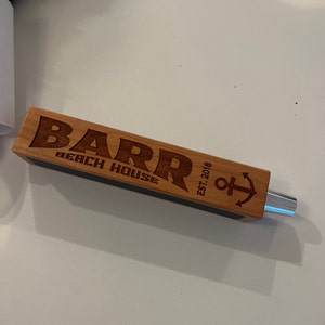 Beer Tap Handle With Changeable Logo & Chalkboard Insert Customize Your ...