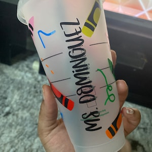 Teacher Starbucks Cup, Personalized Starbucks Cup, Christmas Teacher ...