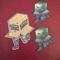 Metal Gear Solid Snake - Kraft Paper Cardboard Box - 3 X 2 Inch - the ...