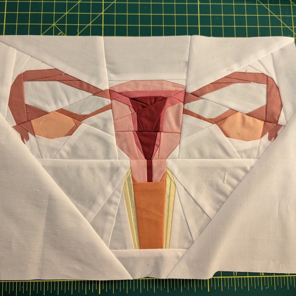 Anatomical Uterus Paper Piecing Pattern - Etsy