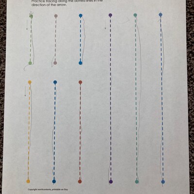 Prewriting Fine Motor Tracing Worksheets, Shape Tracing Sheet ...