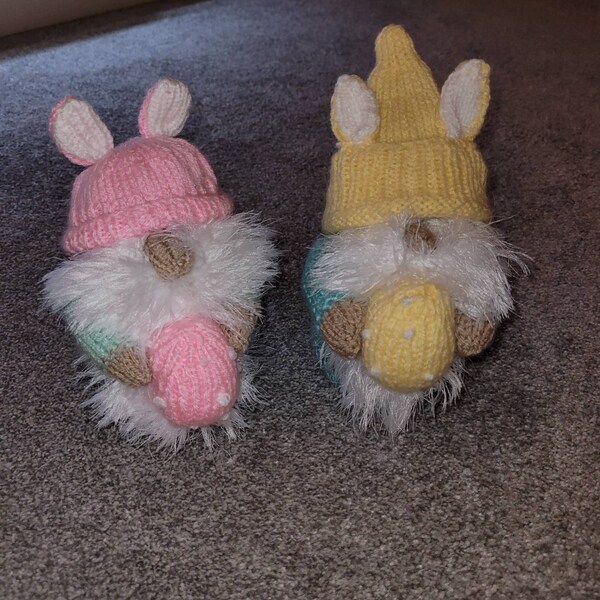 PDF Knitting Pattern Easter Bunny Gonk Gnome Toy Ornament Chocolate ...