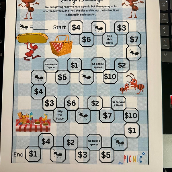 DK Board Game Savings Challenge, Savings Tracker, PDF Printable ...