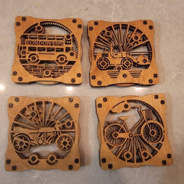 DIGITAL FILE - Kinetic Wave Automata - Moving Sculpture - Laser Cutter ...