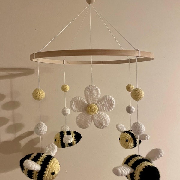 Circle Mobile Hanger / Wooden Mobile Hanger / 5, 7, or 9 Strings ...