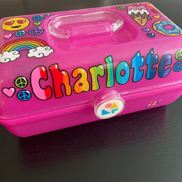 Hand-painted Personalized Caboodle, Personalized Caboodles - Etsy