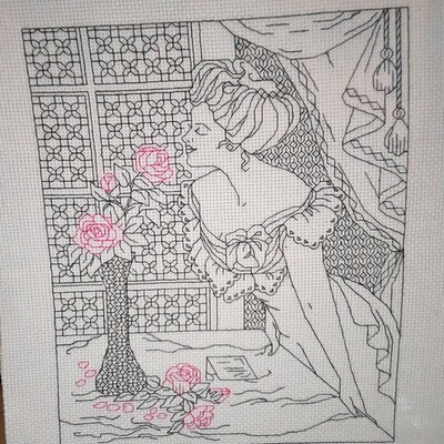 Blackwork Lace 22 Blackwork Pattern Needlepoint Pattern - Etsy