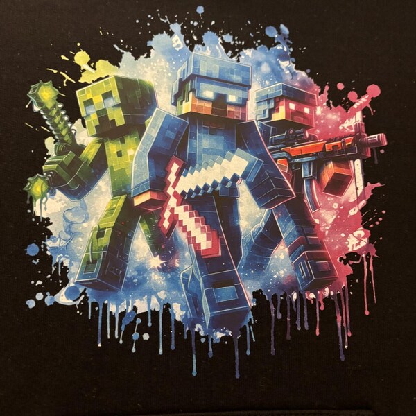 Game Movie DTF Transfer, Gaming Design, Ready to Press Graphic for Kids ...