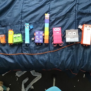 Numberblocks 1-10 Printable Paper Toys / Origami Templates / | Etsy Israel