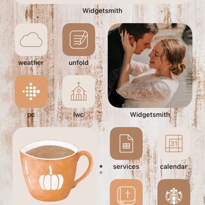 Fall App Icons Autumn Aesthetic Boho iPhone Covers Ios 14 - Etsy