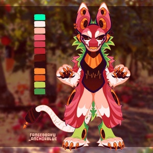 Custom Original Character Design Furry/fursona Adoptable - Etsy