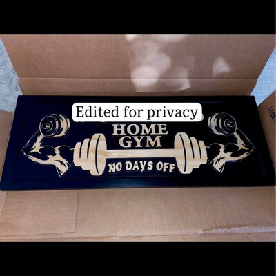 Personalized Gym Name Sign Custom Home Gym Workout Room Sign Gifts for ...
