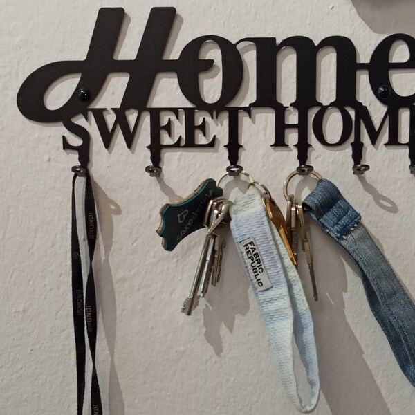 Home Sweet Home Design - Key Hook Holder Hanger - Etsy