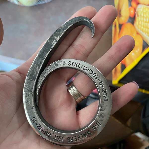 Forged Six, 6th Anniversary Gift, Iron Jewelry, Iron Anniversary, Iron ...