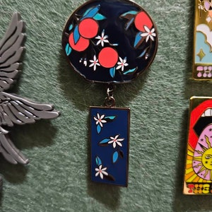 Furin Wind Chimes / Windchime transparent Large Hard Enamel Pin - Etsy