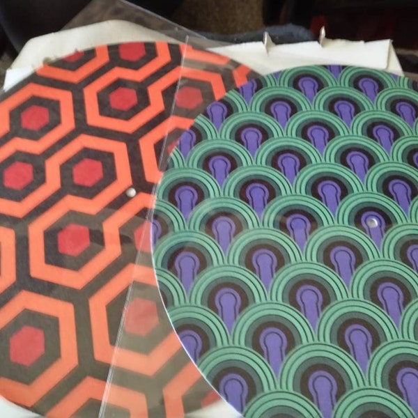 Rotating Vertigo Rings Felt 12" Turntable Mat - Etsy