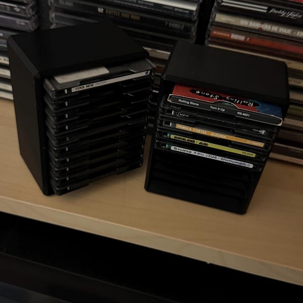 Minidisc Case With Latching Lid | Holds 10 Discs | Storage/holder/box ...