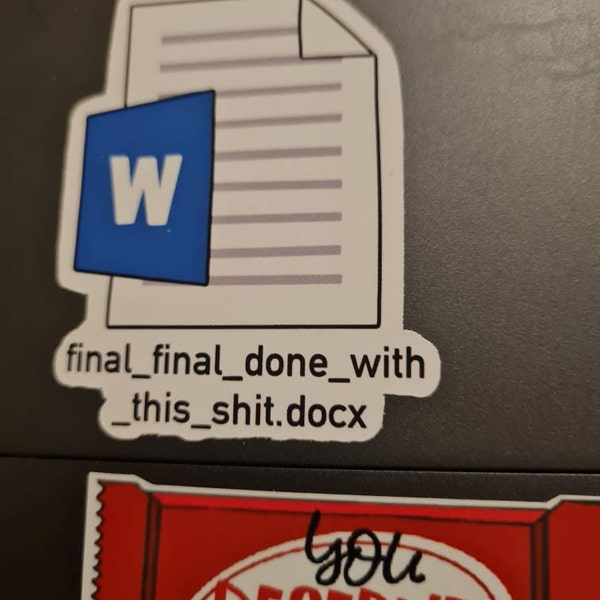 Final Final Final Document | Student Life Stickers | College Life ...