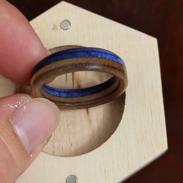 Purple Wooden Ring - Skateboard Ring - Skateboard - Gift - Recycled ...