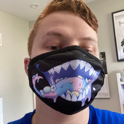 Candy Monster Creepy Cute Dust Face Mask With Filter Pocket - Etsy