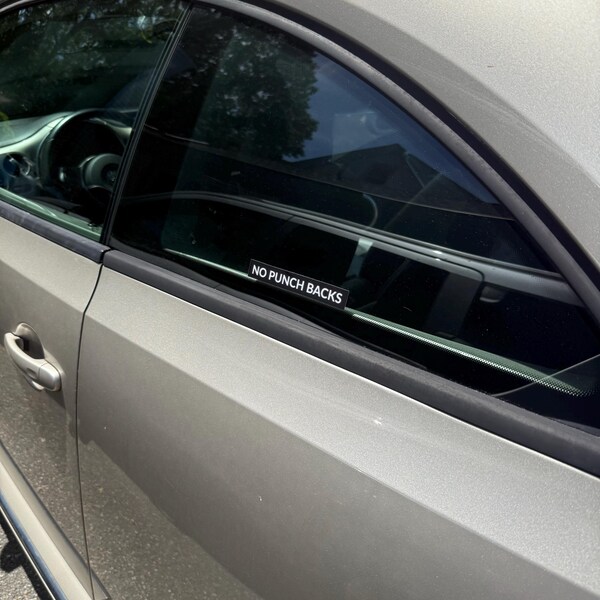 No Punch Backs Sticker - Slug Bug Decal - Water Bottle Stickers ...