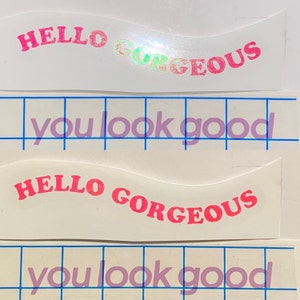 Car Mirror Decal You Look Good Car Mirror Sticker Rear View | Etsy