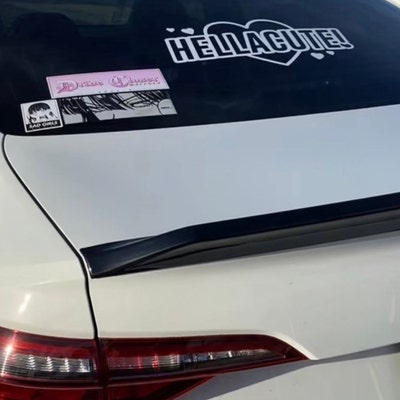 Hellacute Rear Windshield Banner // Windshield Banner // Car Banner ...
