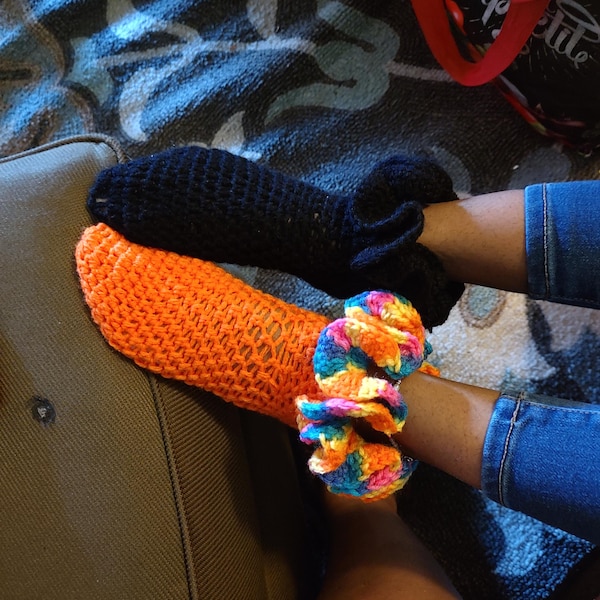 Ruffle Sock (crochet Pattern Only) - Etsy