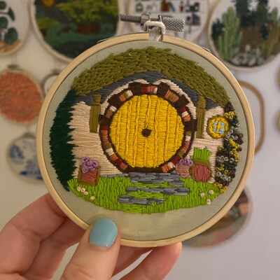 PDF Embroidery Pattern: Hobbit Door, Lotr - Etsy
