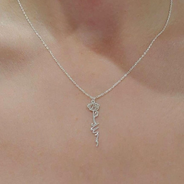 Circular Flame Necklace With Triangular Burnout, Special Chain, Fiery ...