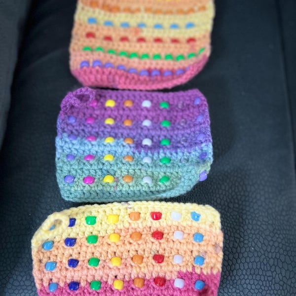 Beaded Fidget Square Crochet Pattern: Beginner Friendly, No Sew ...