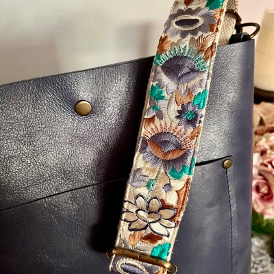 Embroidered Purse Strap Crossbody Strap for Purses Gift for Mom Boho ...