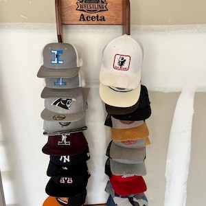 Cap Rack ,rack for 20 Caps, Custom Cap Rack , Cap Rack 3D, Personalize ...