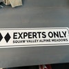 Double Black Diamond Expert Only Ski Sign, Personalized Mountain Lover ...