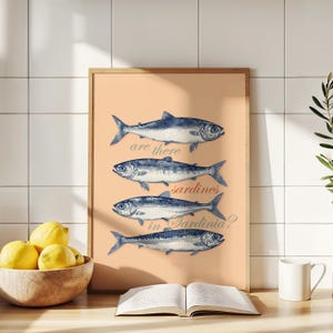 Frame on Table Countertop Kitchen Mockup Minimal Interior Wall Art ...